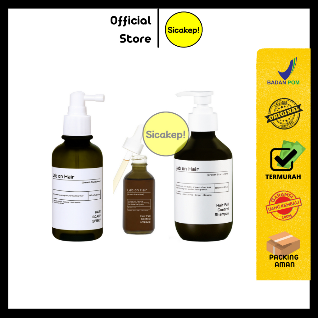 Jual Sicakep - LAB ON HAIR | Shampoo | Ampoule | Hair Scalp Spray ...