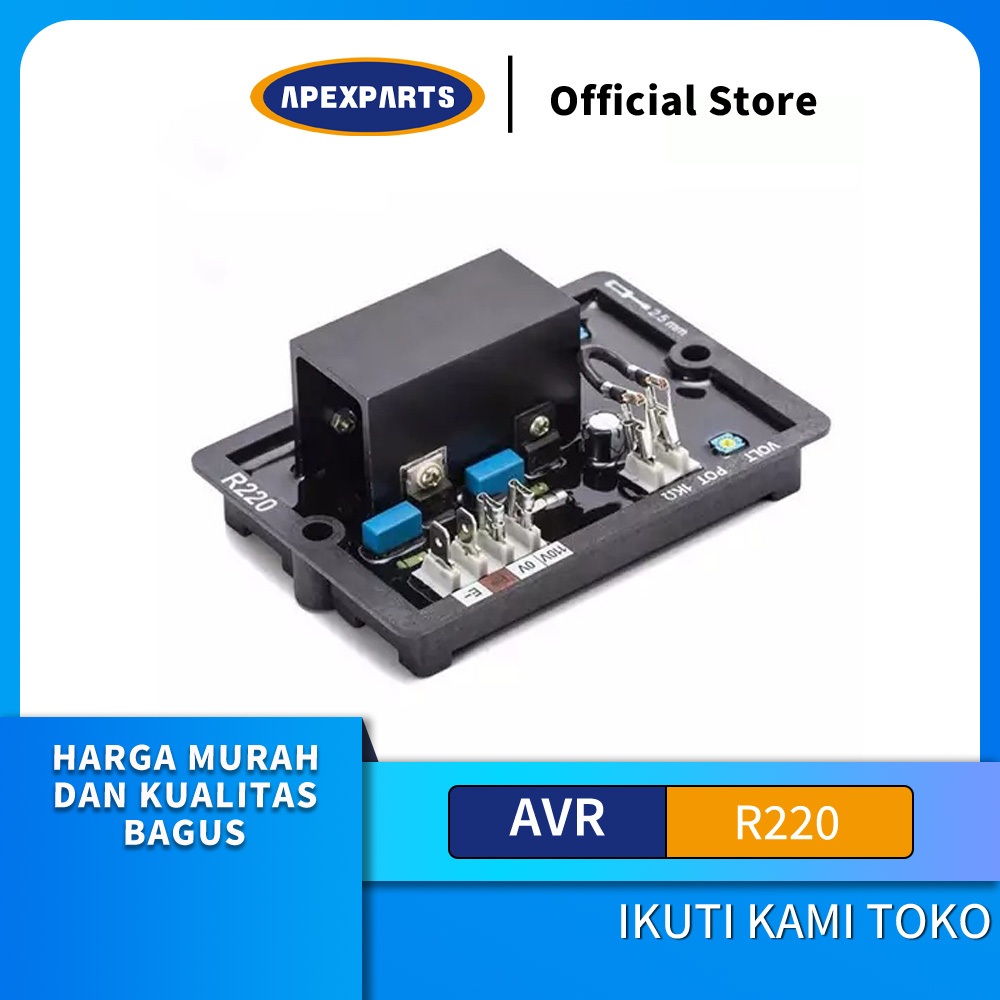 Jual AVR R220 Genset AVR Genset Leroy Somer Replace R 220 | Shopee ...