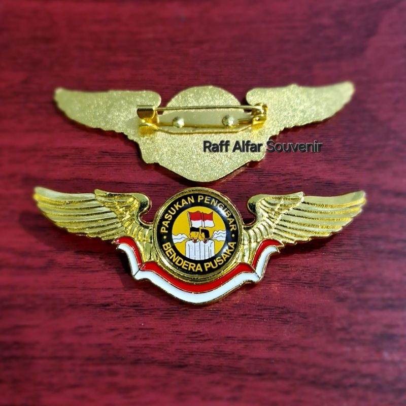 Jual Pin paskibra - lencana pin paskibra bendera model wing | Shopee ...