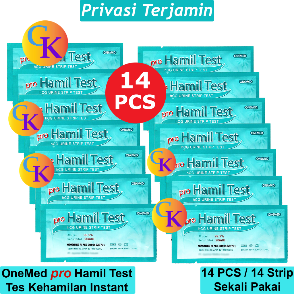 Jual 14 Pcs / 14 Strip Test Pack Tespek Testpack Tespack Tes Kehamilan ...