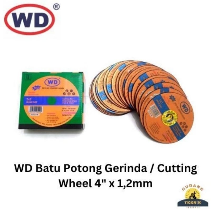 Jual WD BATU POTONG GERINDA/CUTTING WHELL 4" x 1,2 T41 WA60 SBF ...