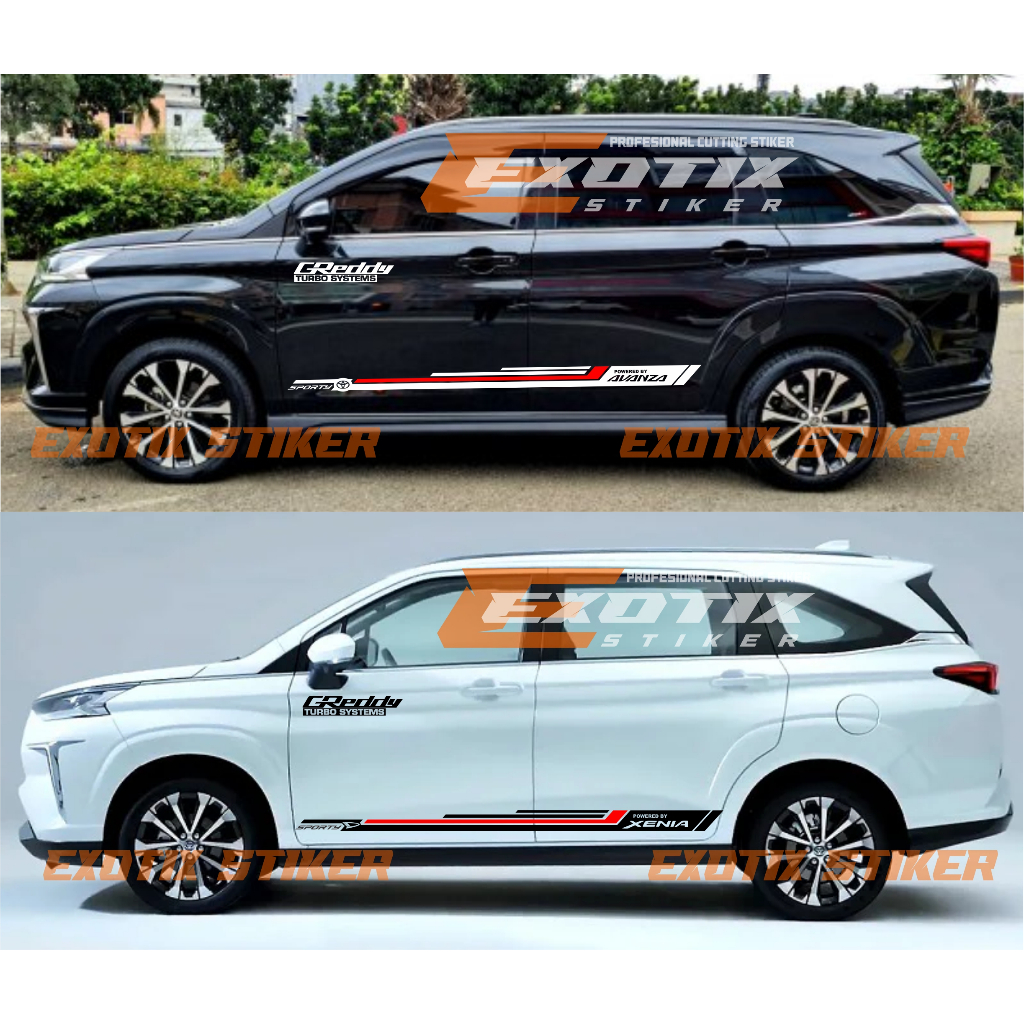Jual Stiker cutting list mobil all new xenia avanza stiker striping ...