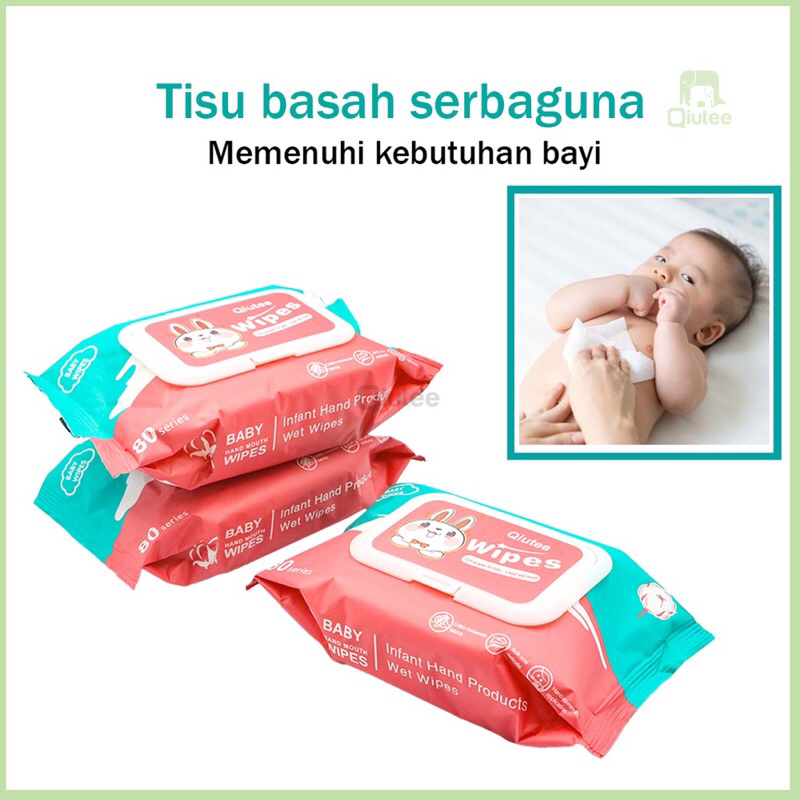 Jual Tisu Basah Bayi isi 80 Lembar / Tissue Traveling / Baby Wipes Aman ...