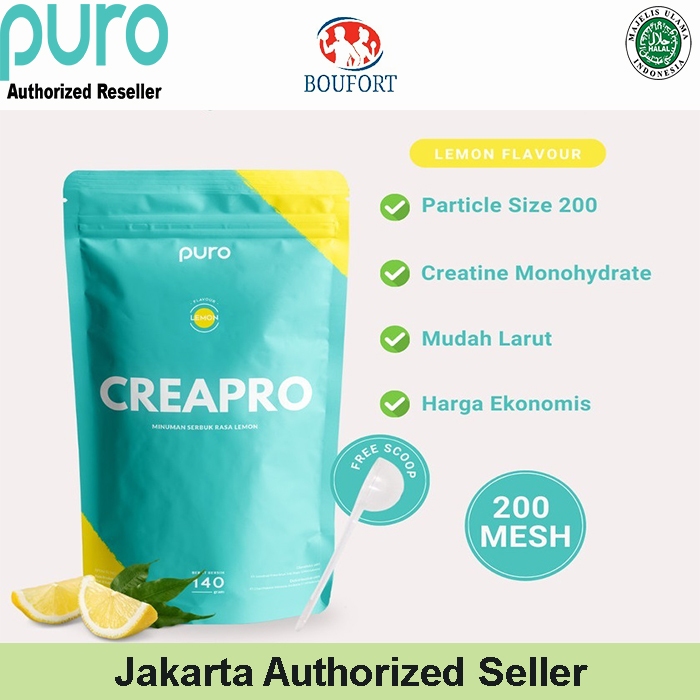 Jual PURO CREAPRO 60 Serving & 20 Serving Creatine Monohydrate MESH 200 ...