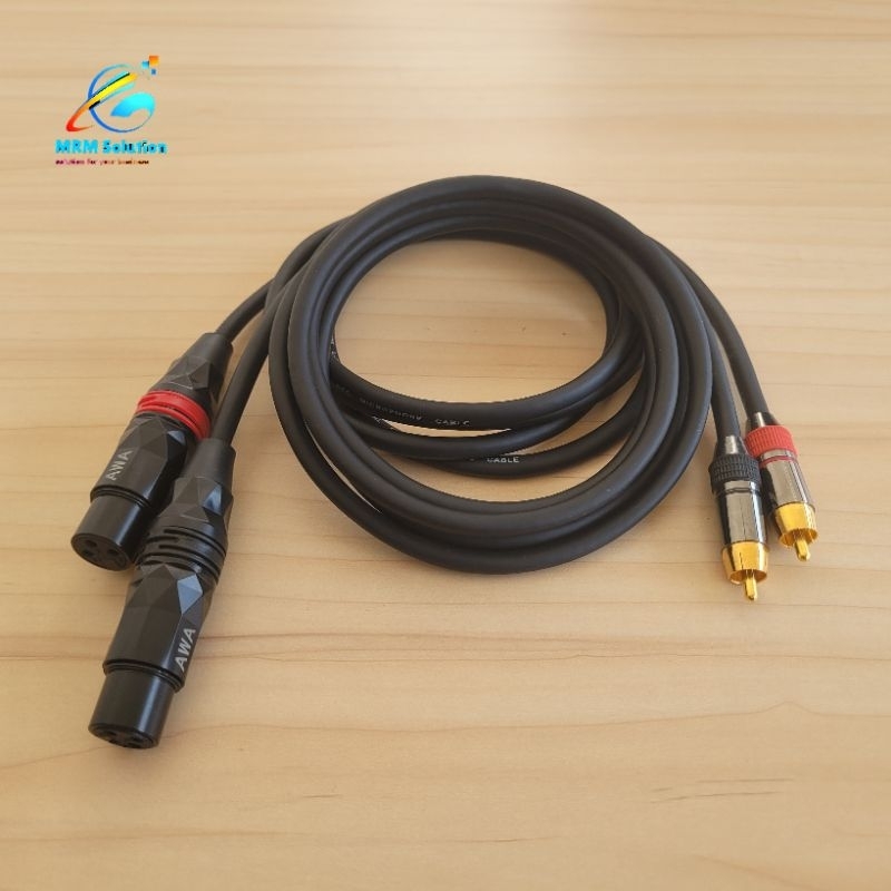 Jual Kabel Mixer ke Power Amplifier / Kabel XLR Female To RCA Male ...