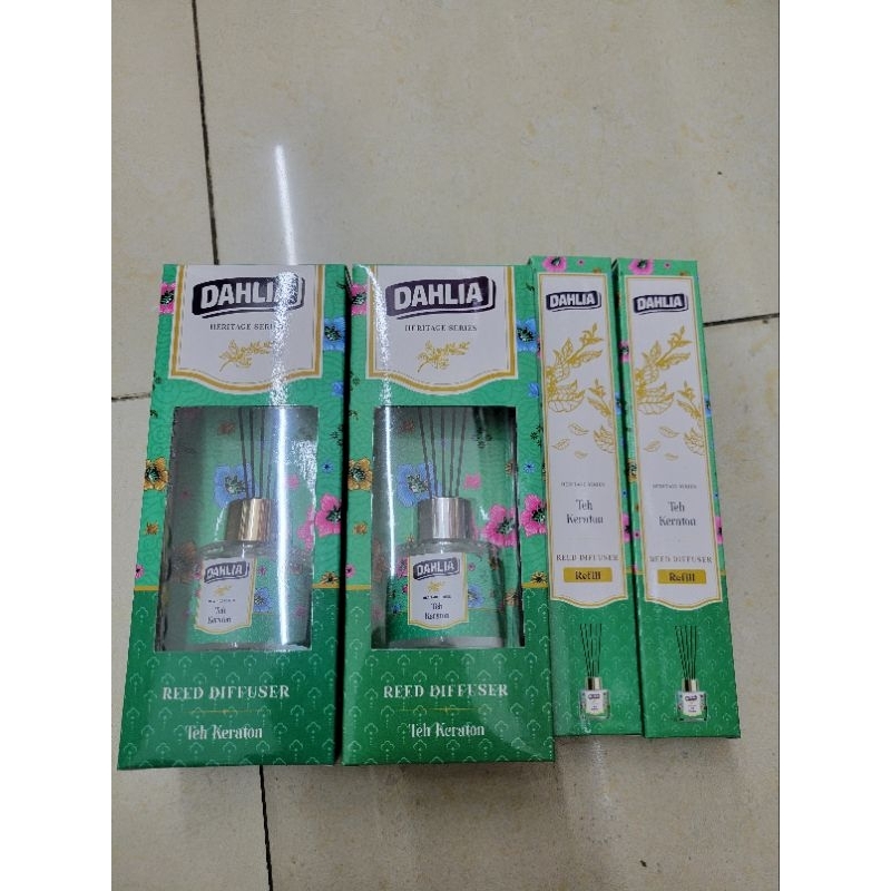 Jual DAHLIA REED DIFFUSER TEH KERATON + REFILL | Shopee Indonesia