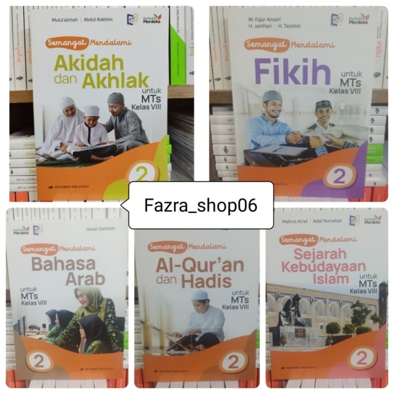 Jual NEW & ORI Paket Buku Semangat Mendalami Fikih SKI Bhs Arab Al Quran Hadis Akidah Akhlak MTs ...