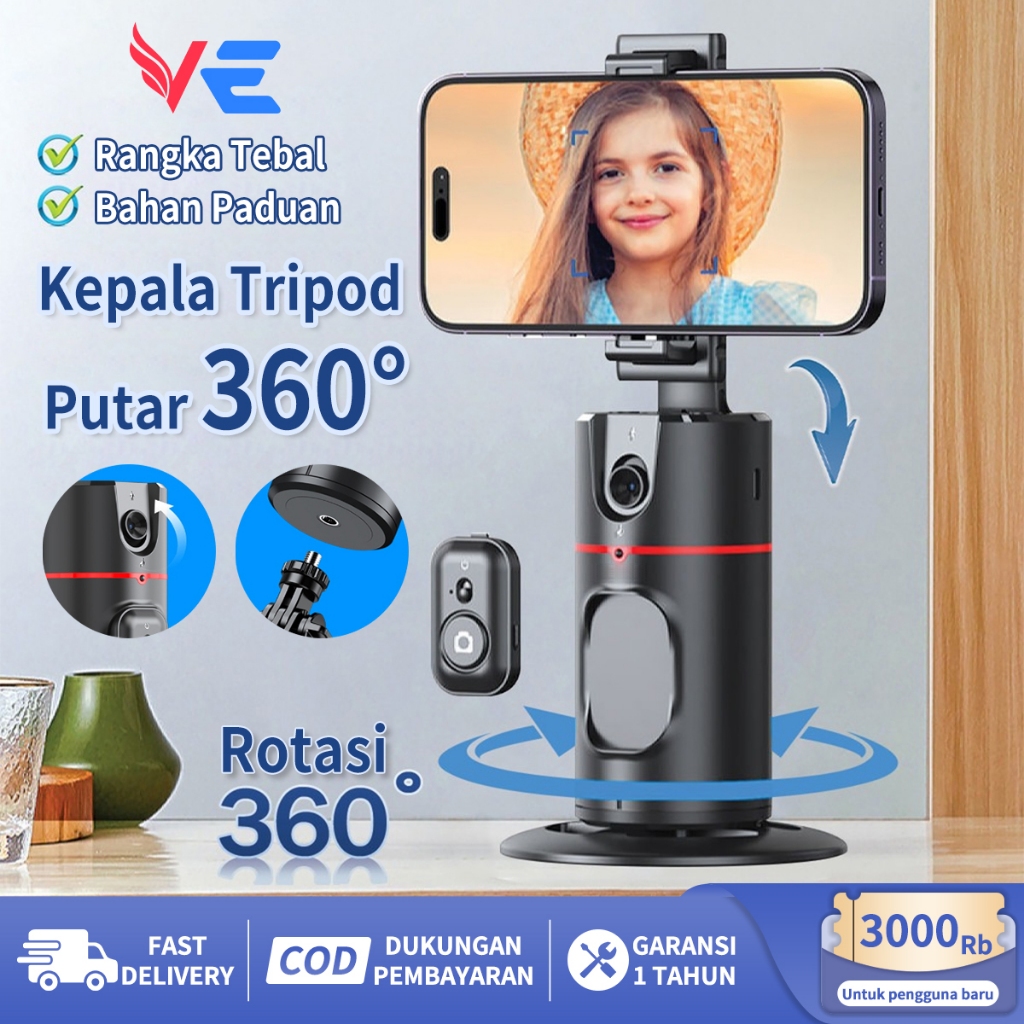Jual Auto Face Tracking Gimbal Handphone Stabilizer 360° Bluetooth ...