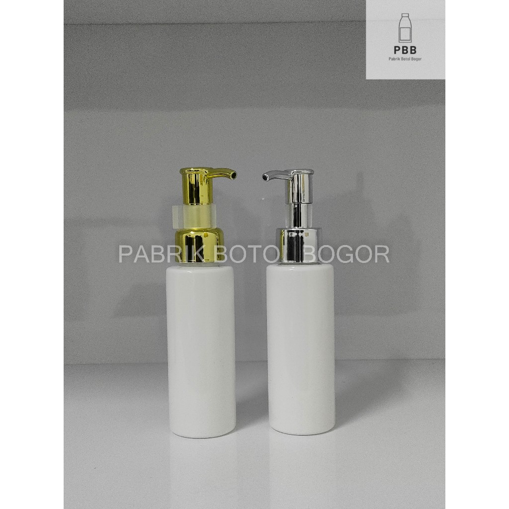 Jual BOTOL RF 100ML PUTIH TUTUP PUMP CLIP OIL GOLD LUXURY 100 ML PET | Shopee Indonesia