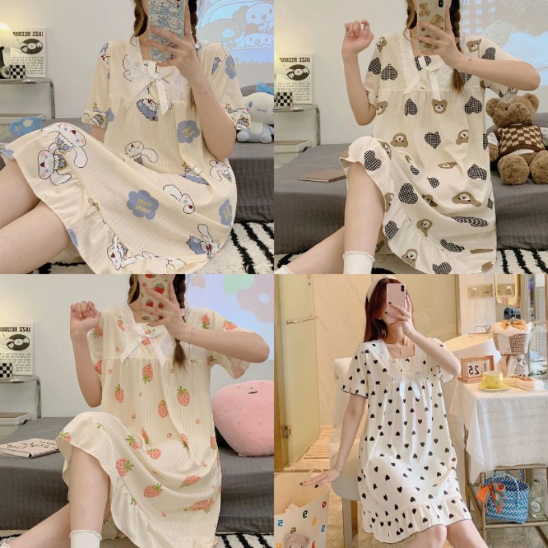 Jual LISA DASTER KOREAN STYLE BAJU TIDUR KEKINIAN UNTUK REMAJA DEWASA ...