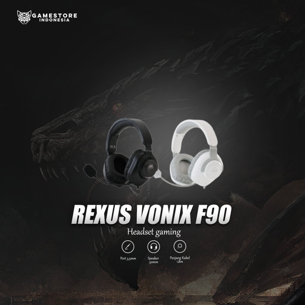 Jual Rexus Headset Gaming Vonix F90 | Shopee Indonesia