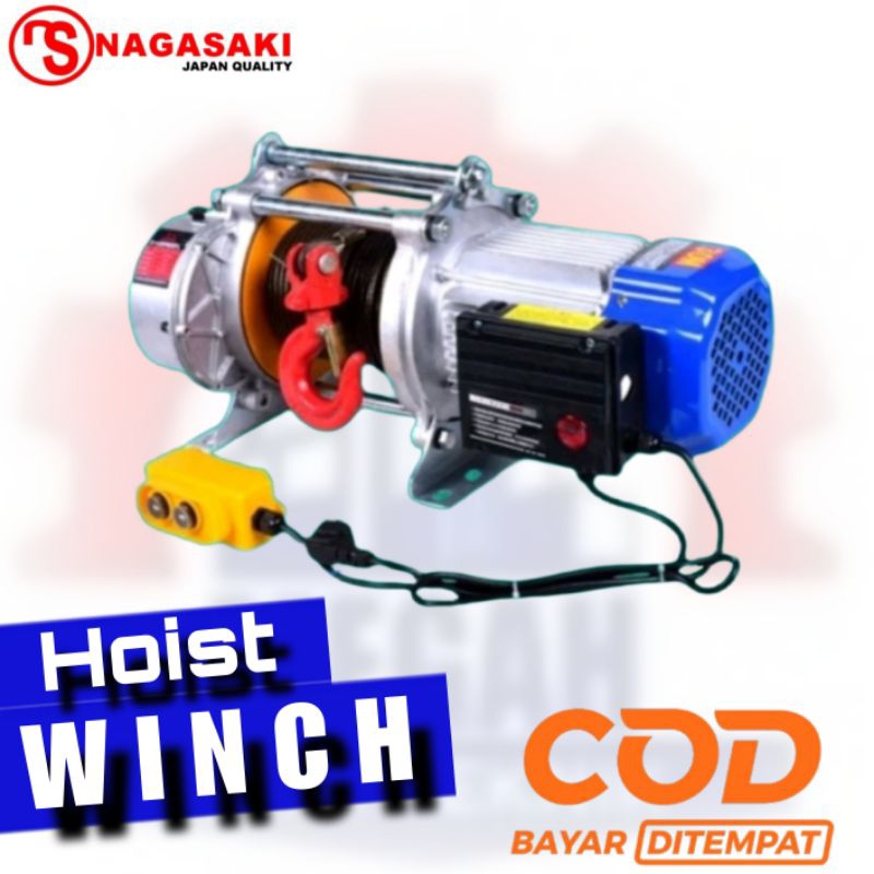 Jual Mini Hoist Winch 1500kg x 30meter 220v/1phase | Shopee Indonesia