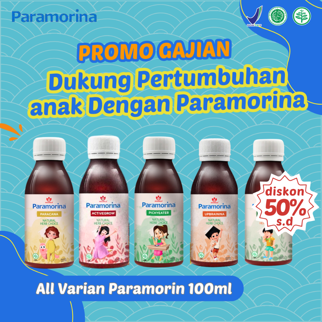 Jual PARAMORINA 100ml Solusi Untuk Bantu Optimalkan Tumbuh Kembang Si ...