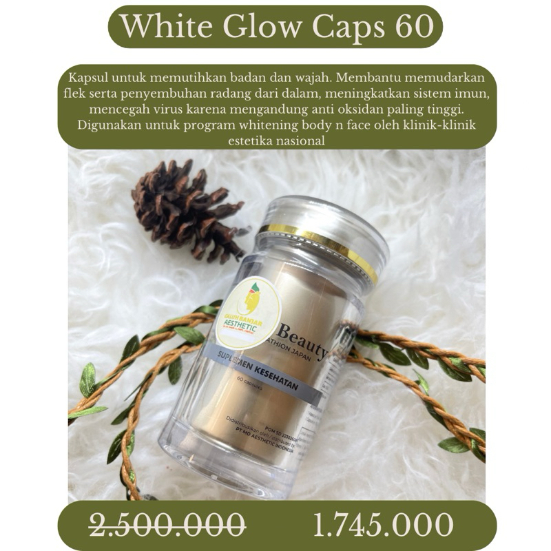 Jual White Glow Caps | Shopee Indonesia