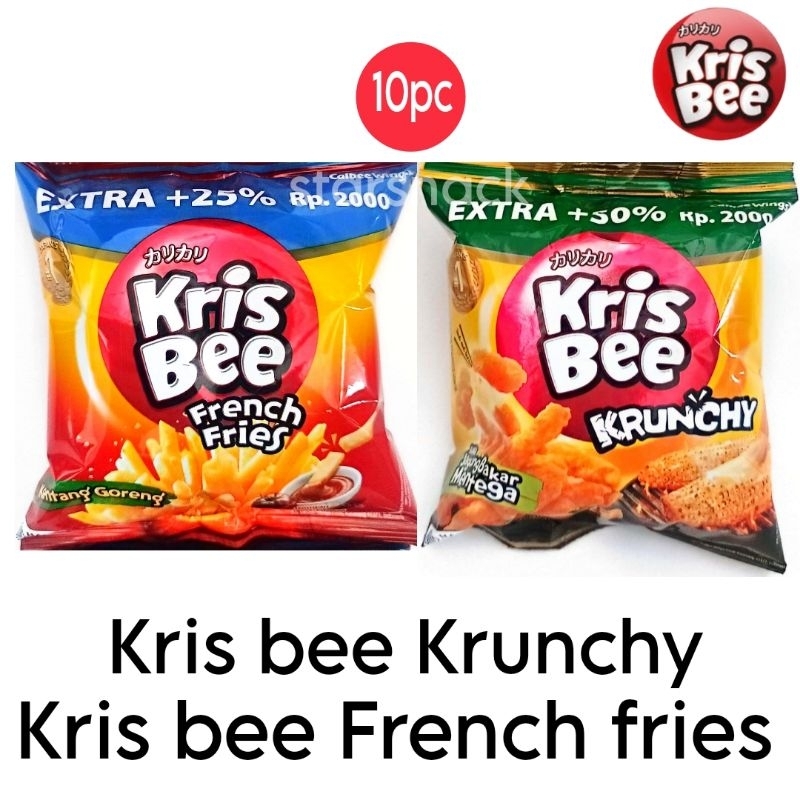 Jual Kris Bee Krunchy French Fries isi 10pc renceng | Shopee Indonesia
