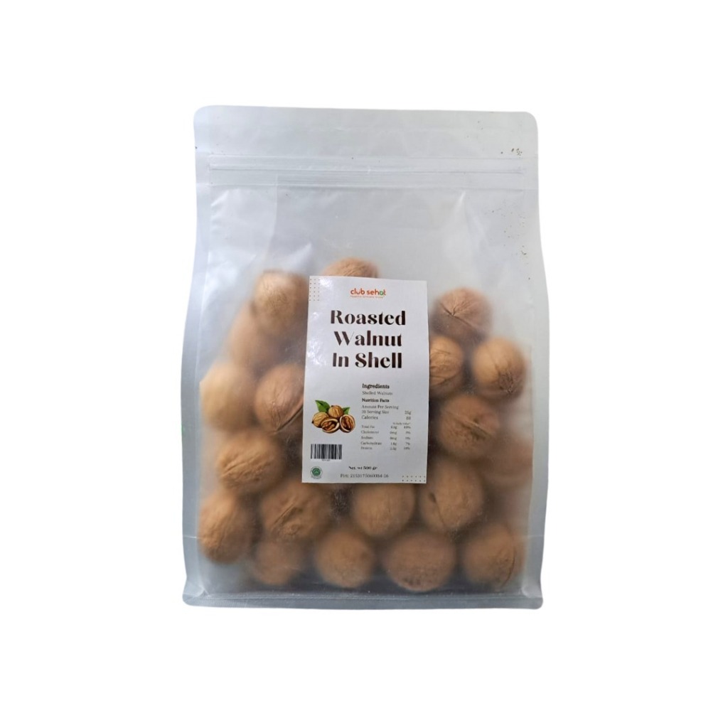 Jual Club Sehat Roasted Walnut in Shell 500g - Kacang Walnut Panggang Gurih | Shopee Indonesia