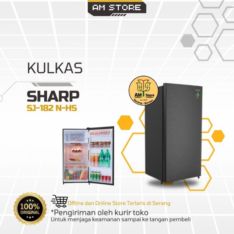 Jual Kulkas Sharp SJ-182 N-HS (1 Pintu) | Shopee Indonesia