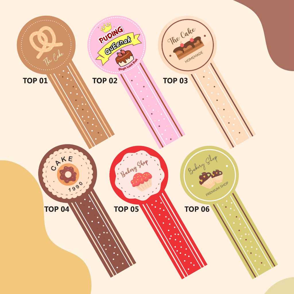 Jual Stiker Toples Botol Kemasan Custom Kue Kering Nastar Hari Raya ...