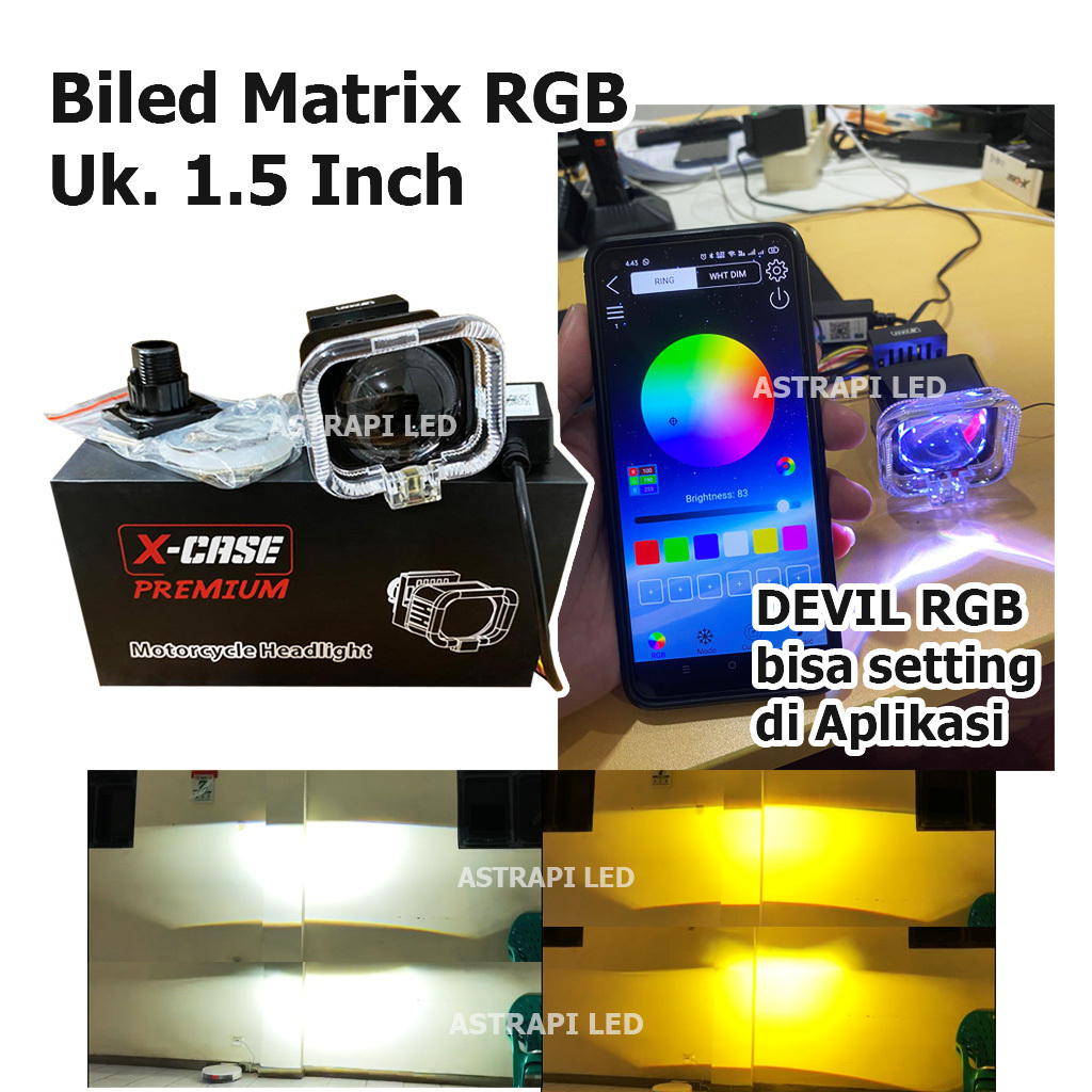 Jual Xcase Biled Matrix Lampu Led 1,5 Inch Devil Eye RGB Bisa Ganti ... Jual Xcase Biled Matrix Lampu Led 1,5 Inch Devil Eye RGB Bisa Ganti ...