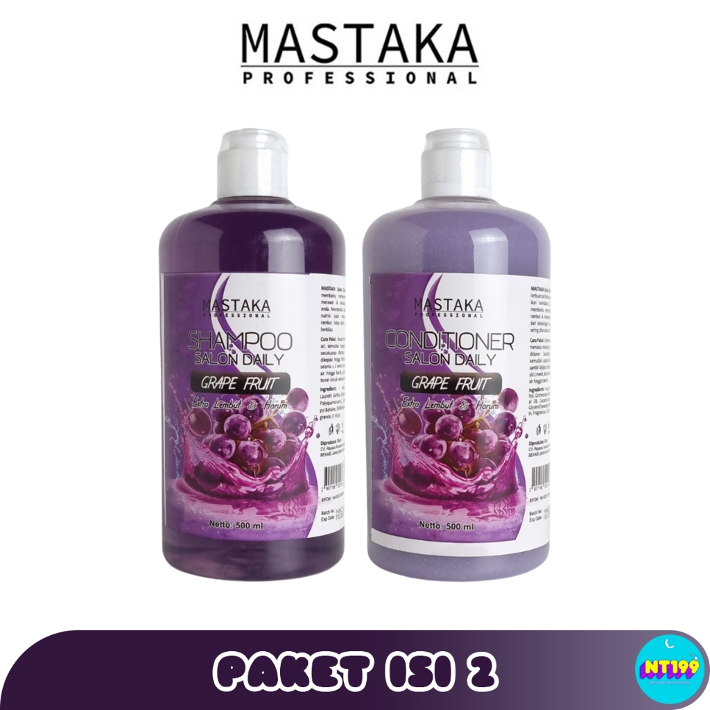 Jual Paket Shampoo Conditioner MASTAKA 500ml Daily Salon | Shopee Indonesia