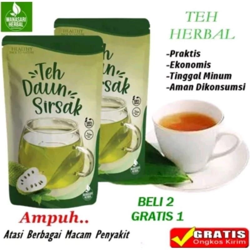 Jual Teh daun sirsak original 100% alami | Shopee Indonesia