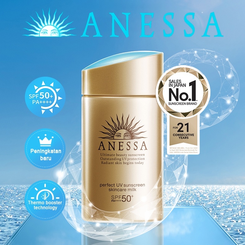 Jual ANESSA sunscreen Perfect UV Skincare Milk Sunscreen Emulsion for ...