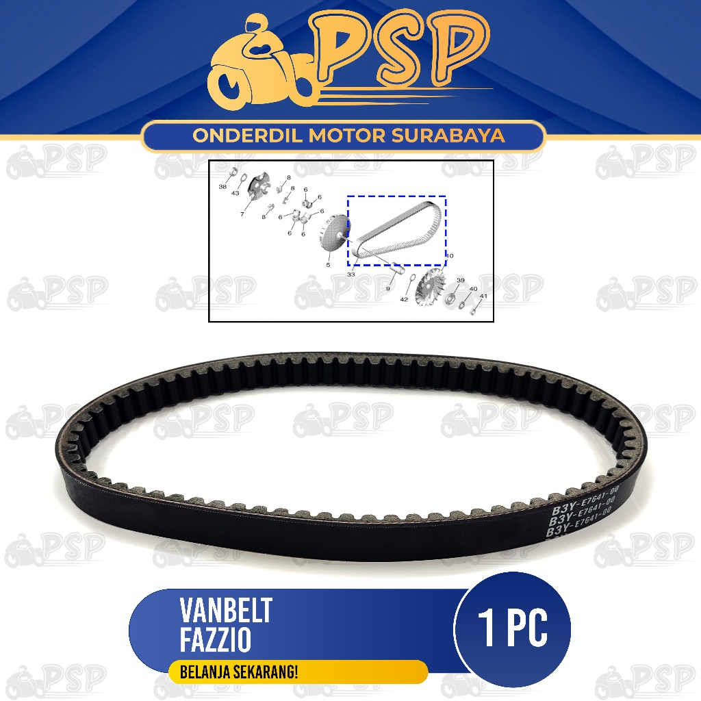 Jual Vanbelt Fazzio (Only) - Fan Van Belt Drive Belt Vbelt Panbel ...
