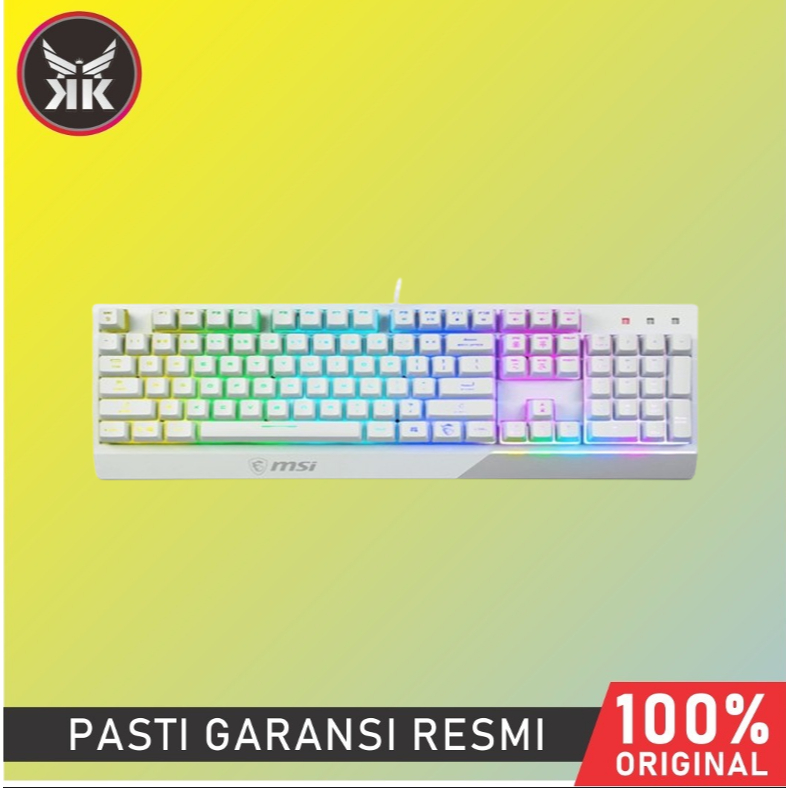Jual MSI VIGOR GK30 WHITE KEYBOARD [Plunger Switch] | Shopee Indonesia