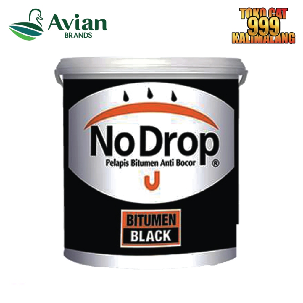 Jual Cat Pelapis Tembok Anti Bocor Bitumen Avian No Drop Warna Hitam 20 Kg | Shopee Indonesia