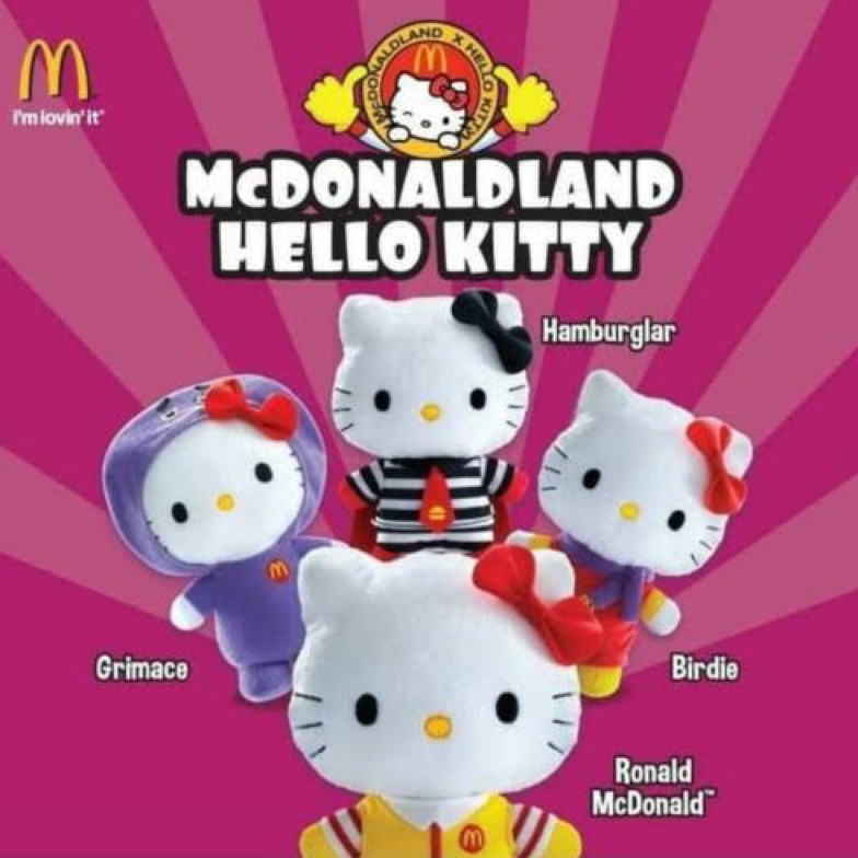 Jual Boneka Hello Kitty Sanrio edisi McDonalds Hadiah Mcd ART N8X8 ...