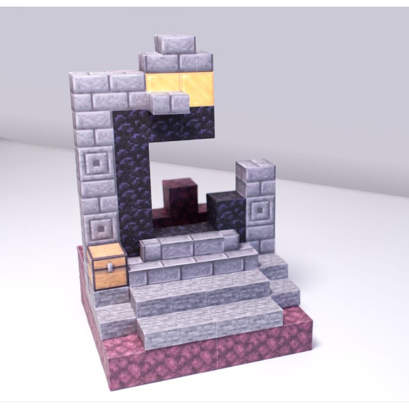 Jual Lembaran pola papercraft Ruined Portal Minecraft (PP-A23) | Shopee ...