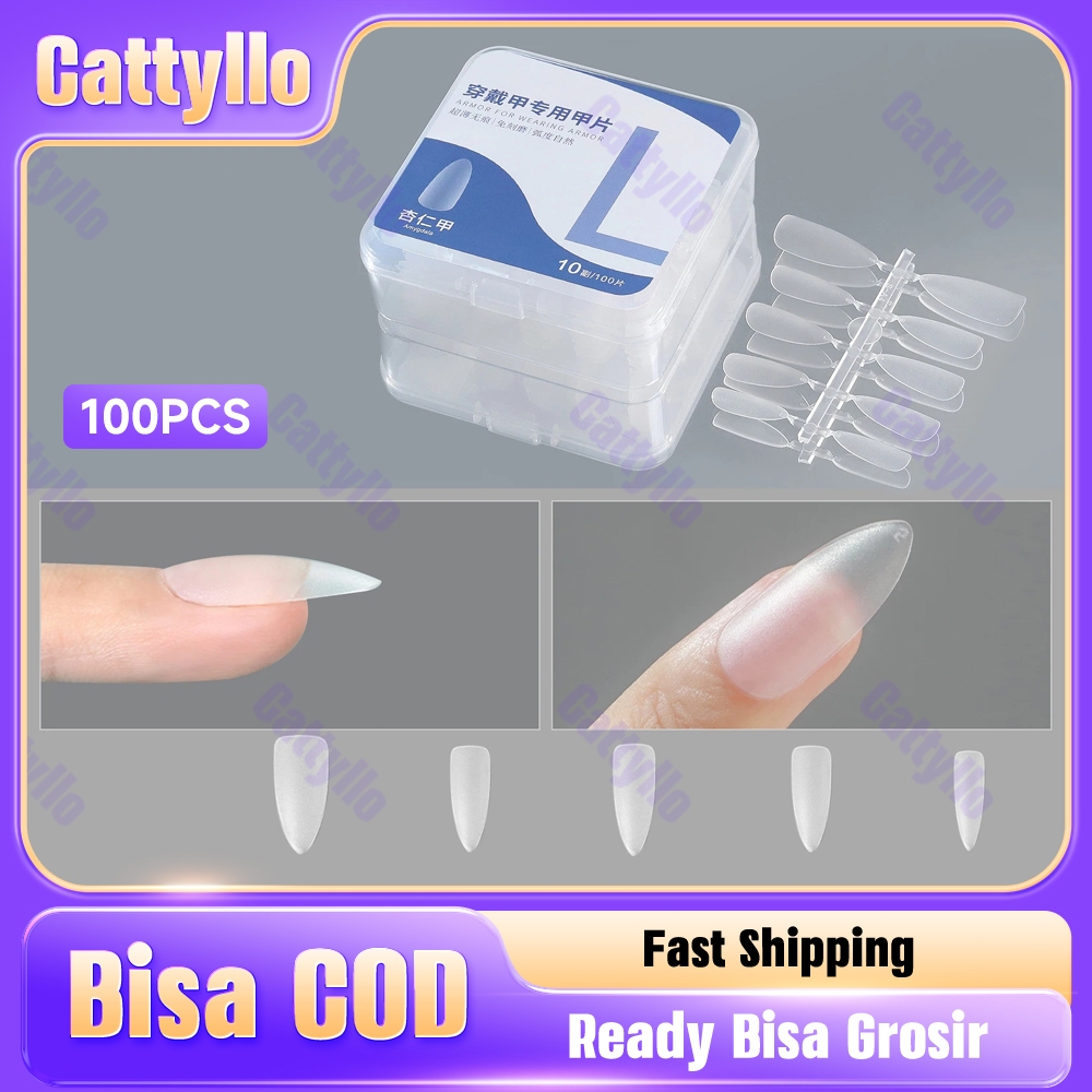 Jual 100 Pcs Nail Art Soft Gel Tips Nail Extension Kuku Palsu Extention ...