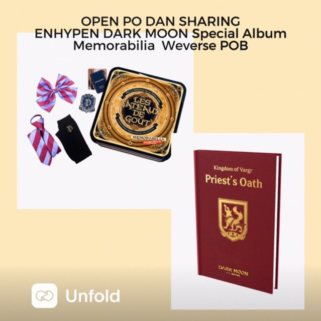 Jual [PO DAN SHARING] ENHYPEN DARK MOON special album Memorabilia Moon ver decelis academy kit ...
