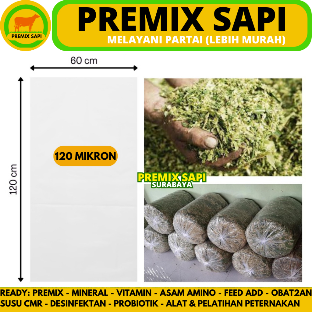 Jual PLASTIK SILASE 120 MIKRON 1 PCS - Plastik Untuk Fermentasi Pakan ...