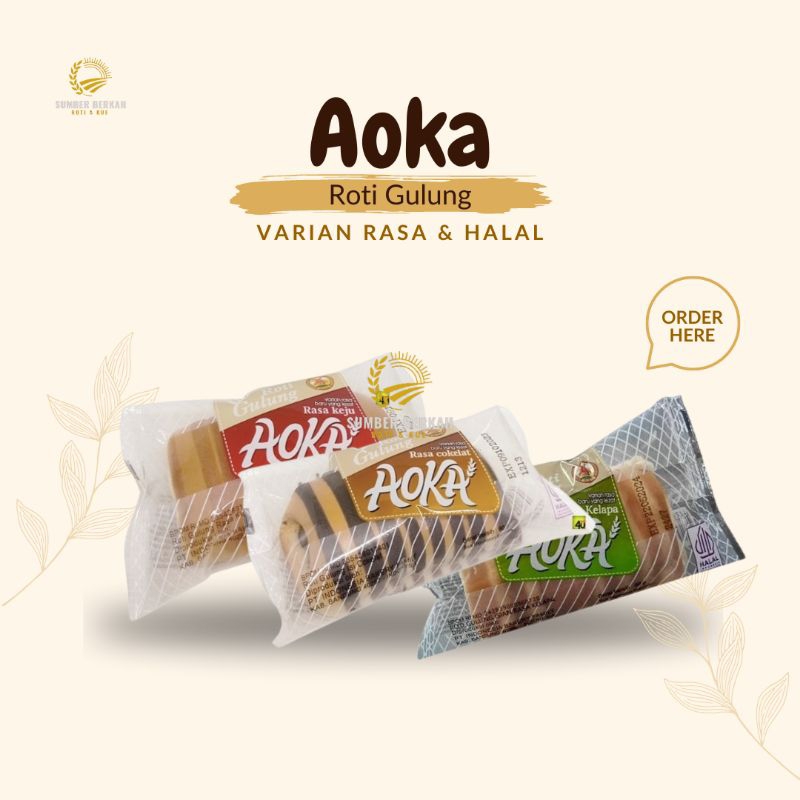 Jual Roti Aoka Gulung Sandwich Ecer Varian Rasa 65gr | Shopee Indonesia
