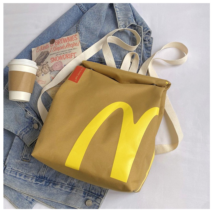 Jual Ransel Papery Bag Tas McDonald's Ransel Motif Mcd Starbucks Tas ...