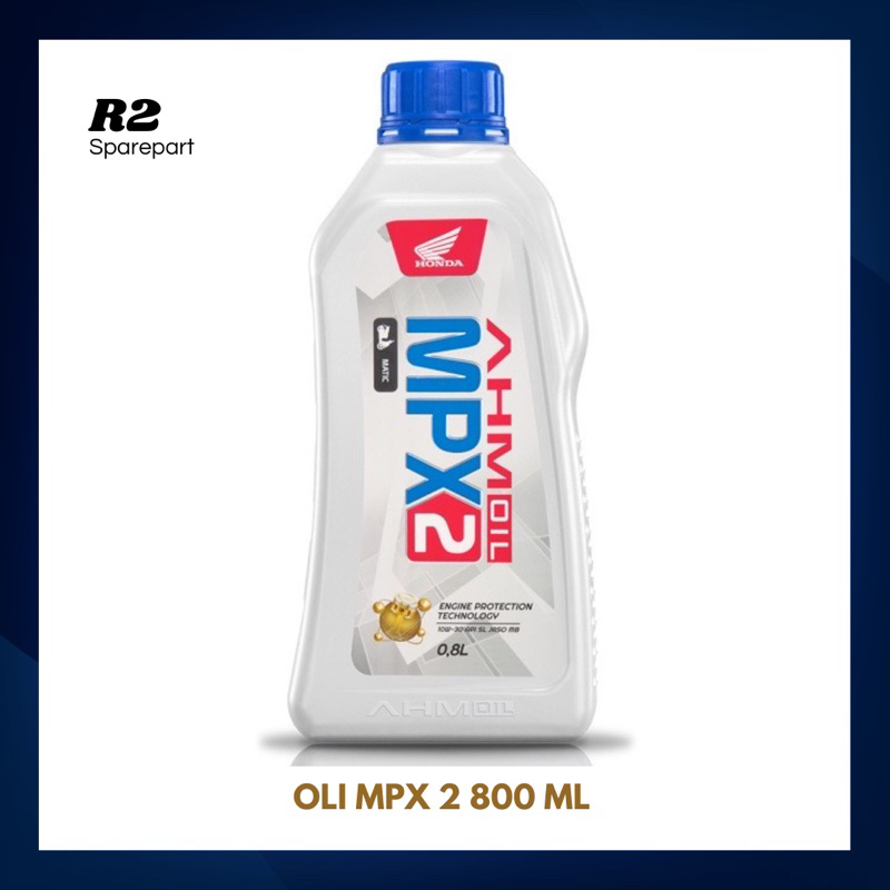 Jual OLI MPX2 800ml AHM OIL MPX 2 0.8L Matic 10W-30 API SL JASO MB ORIGINAL | Shopee Indonesia