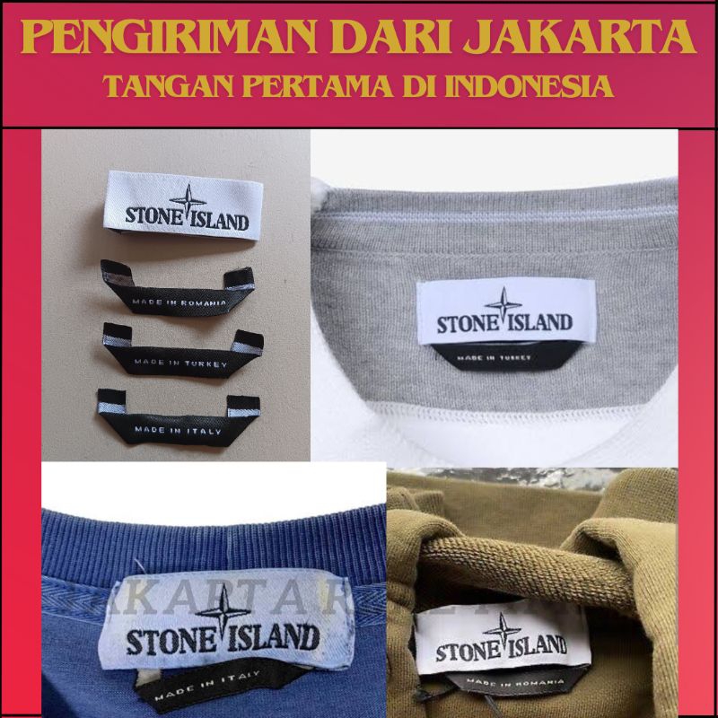 Jual Tag leher woven label stone isIand murah | Shopee Indonesia