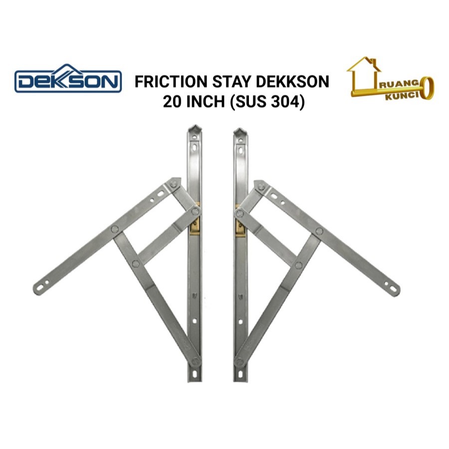 Jual Friction Stay Dekkson 20 Inch SUS 304 Engsel Jendela Casement (20 ...