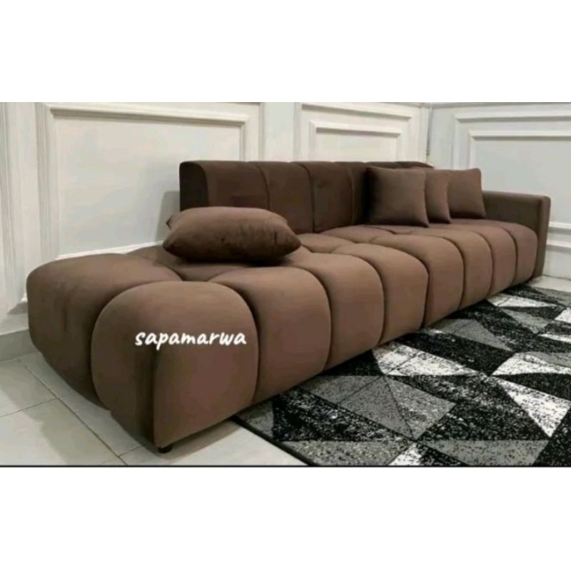 Jual Sofa Modern Estetik / Sofa Roti Sobek Aesthetic Modern | Shopee ...