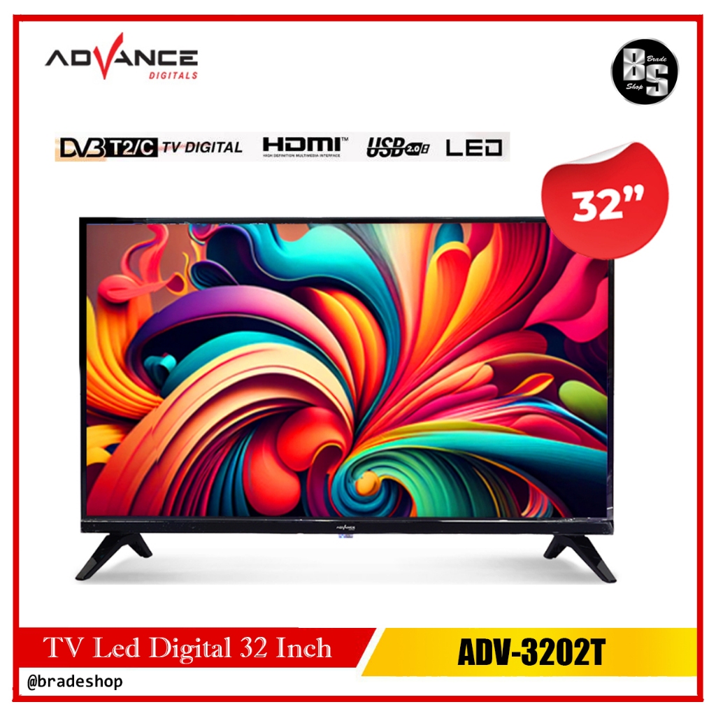 Jual TV Advance Led Digital 32 Inch Full HD Original ADV-3202T | Shopee ...