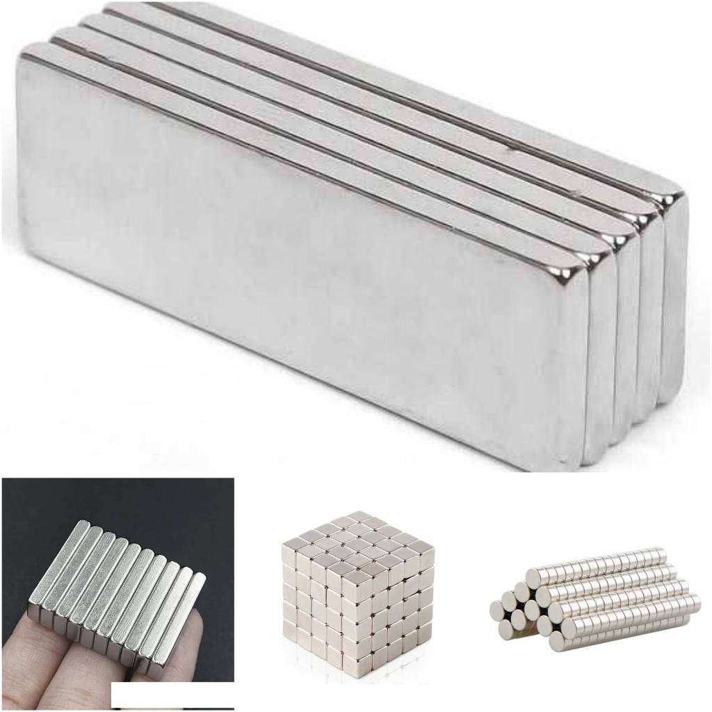 Jual Magnet Neodymium N35 NdFeB Kotak Bulat Kecil Super Kuat Besi ...