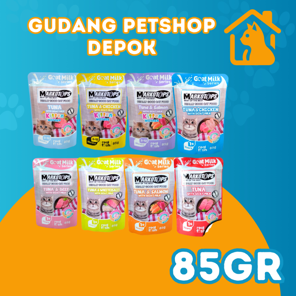Jual markotops pouch 85gr markotop sachet wet food all variant | Shopee ...