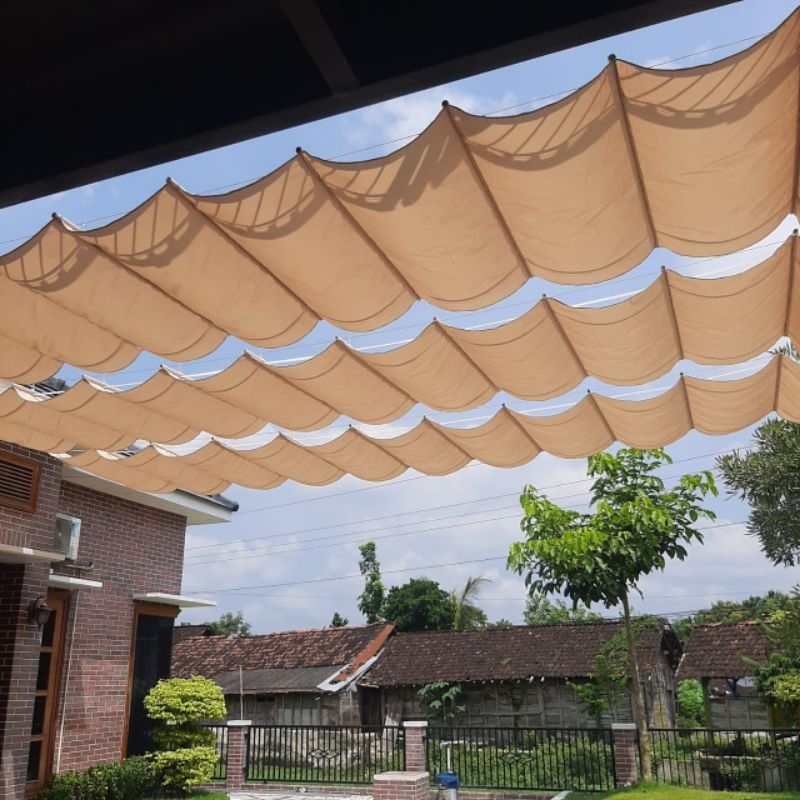Jual Awning Sun Shade Gelombang ukuran 1x5 Bahan D300 | Shopee Indonesia