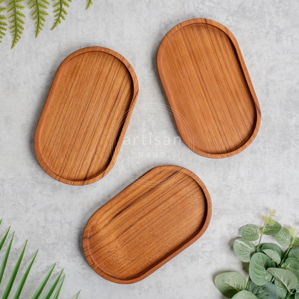 Jual Hena - Tray Kayu Jati / Nampan Kayu Jati Finishing Natural Food ...