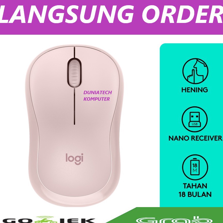 Jual Harga Spesial Logitech M22 Mouse Wireless Silent Click Rose ...