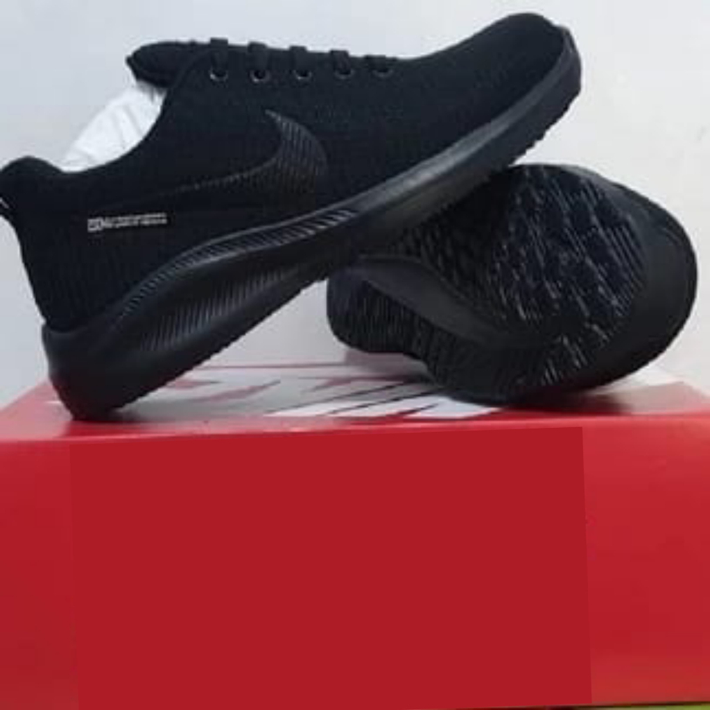 Jual SEPATU SEKOLAH HITAM POLOS NIKE ZOOM PRIA WANITA MODEL SPORTY FULL ...