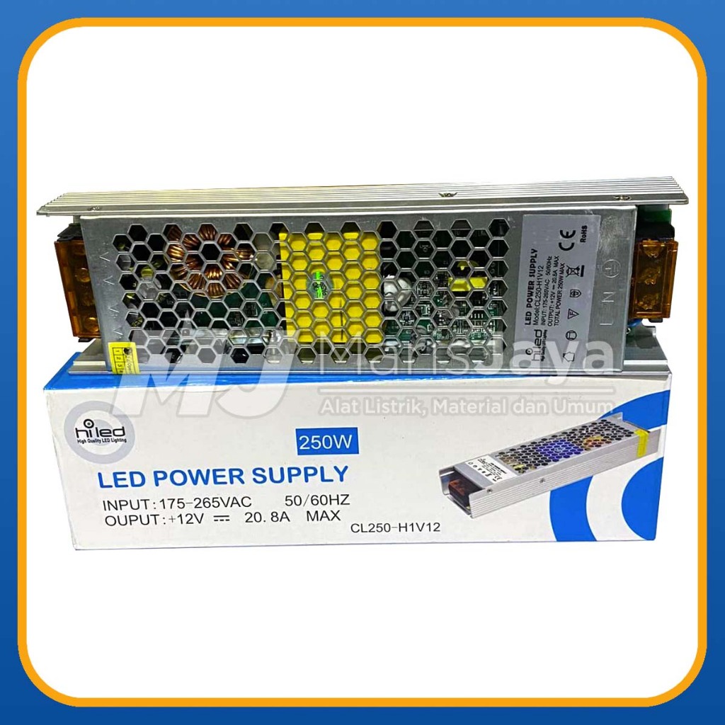 Jual LED Power Supply (Trafo) HiLed 20,8A 12V 250W | Shopee Indonesia