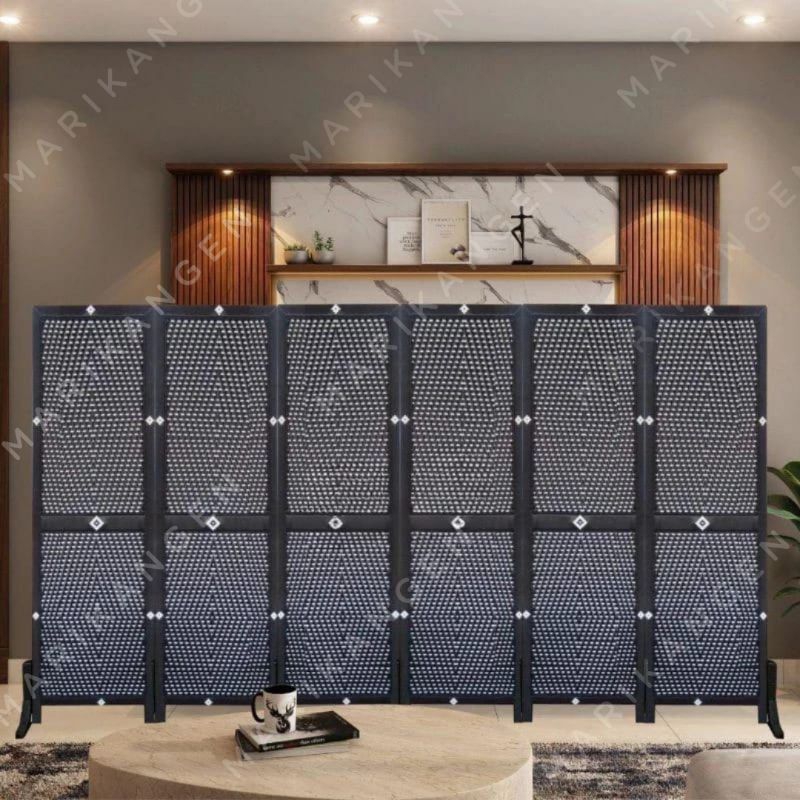 Jual Pemabatas Ruangan Rotan Sintetis Motif 6 Panel | Shopee Indonesia
