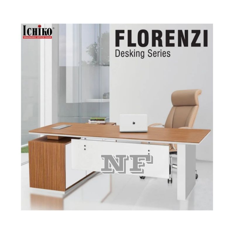 Jual MEJA KANTOR DIREKTUR ICHIKO FLORENZI HPL ( 220*180*75cm ) MEJA ...